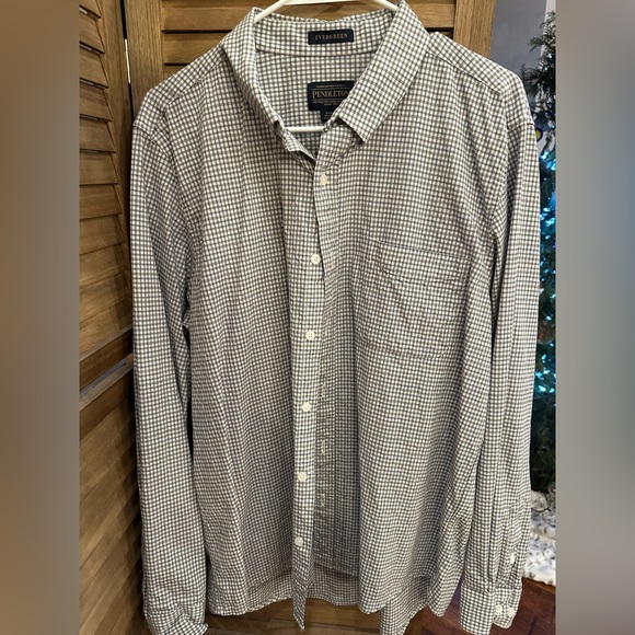 Pendleton | Shirts | Pendleton Evergreen Fitted Mens Xl Like New ...